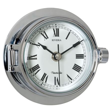Nauticalia Chrome Riviera Clock