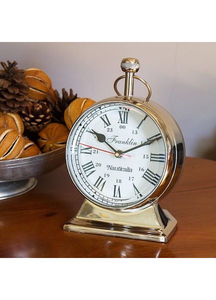 Nauticalia Chrome Franklin Pocket Watch Clock only £50.99